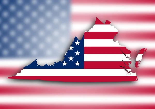 Virginia map flag Stock Photos, Royalty Free Virginia map flag Images ...