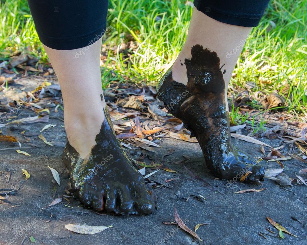 Feet in mud close-up Stock Photo by ©michaklootwijk 40347365