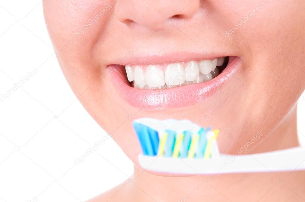 Teeth whitening. Dental care — Stock Photo © Inna_Astakhova #12456301