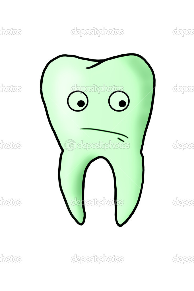 Scared sick tooth Stock Illustration by ©Inna_Astakhova #14515947