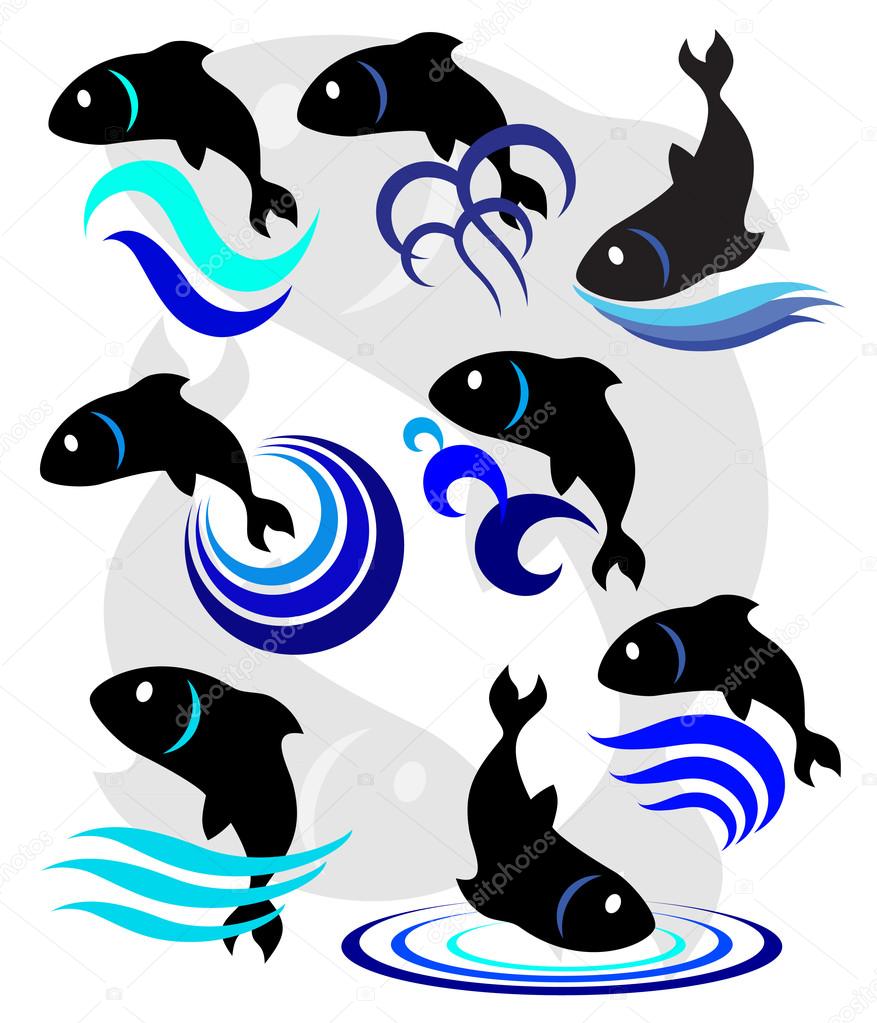 Ilustración vectorial de un pez — Vector de stock © john1279 #13272534