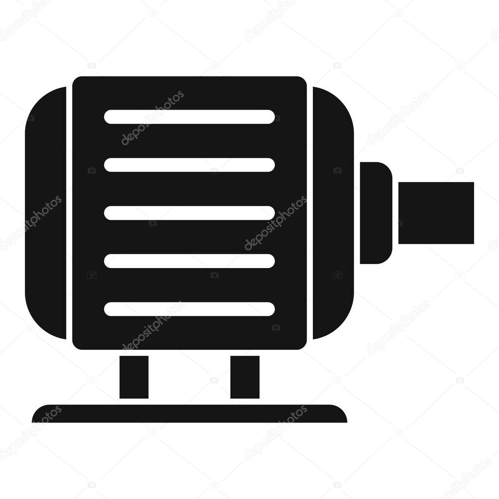 Icono de la bomba de estación vector simple. Sistema de motor 2022