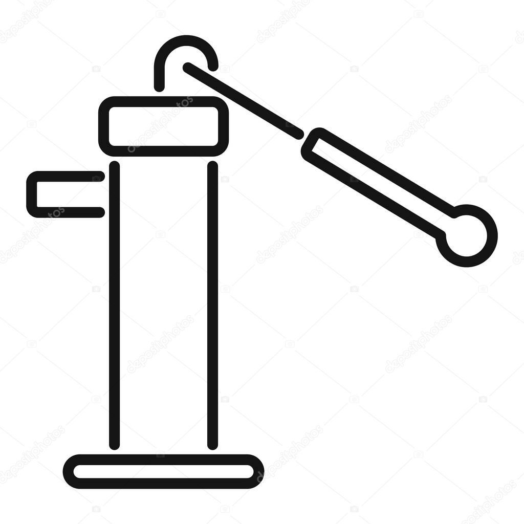 Estación bomba icono contorno vector. Sistema de agua 2022