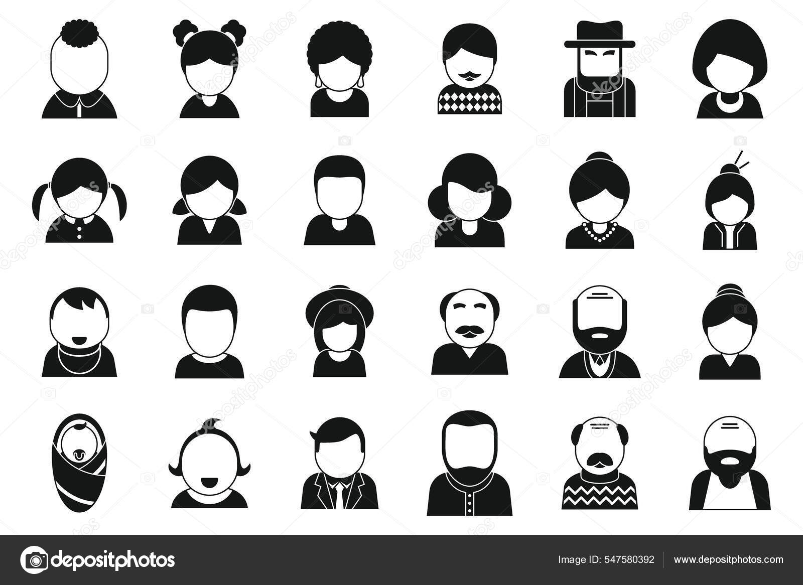 Simple People Icons