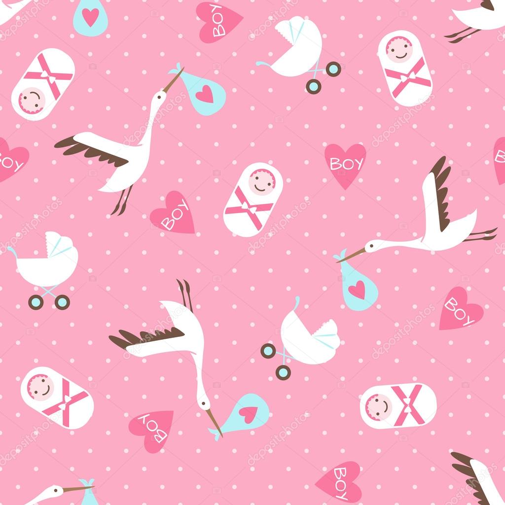 Fondos Para Baby Shower De Color Rosa Y Gris