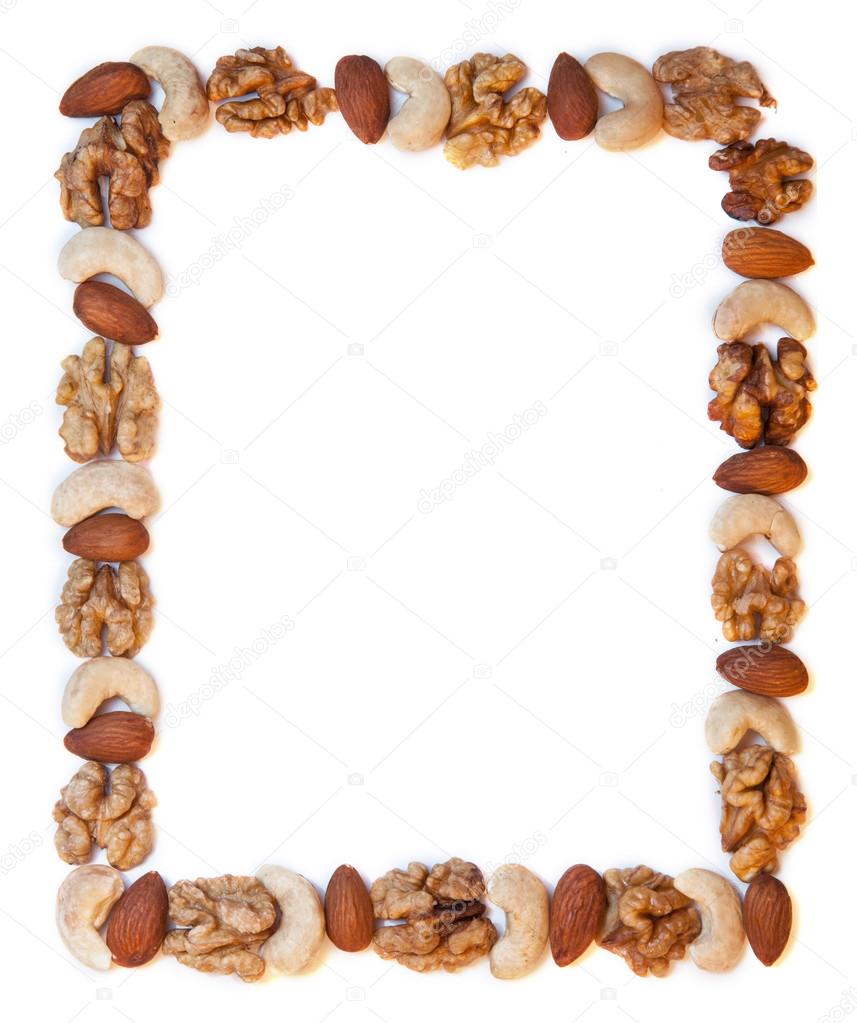 Nuts frame Stock Photo by ©zestmarina 17685359