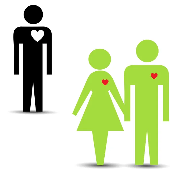 Love triangle Vector Art Stock Images | Depositphotos