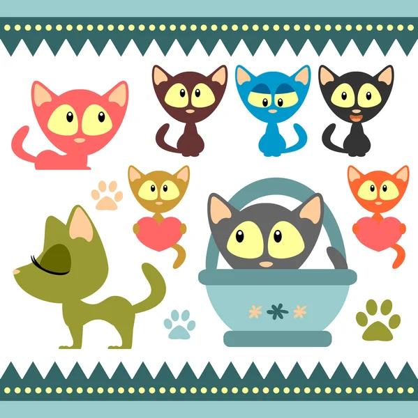 Cute funny animals cartoon set Stock Vector Image by ©littlepaw #12052646