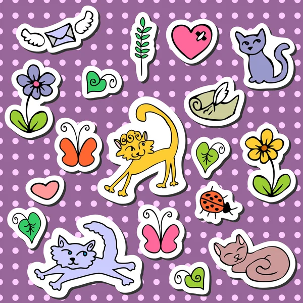 Cute childish stickers Stock Vector Image by ©littlepaw #12052667