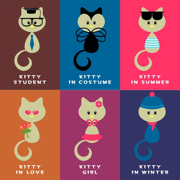 Cute funny animals cartoon set Stock Vector Image by ©littlepaw #12052646