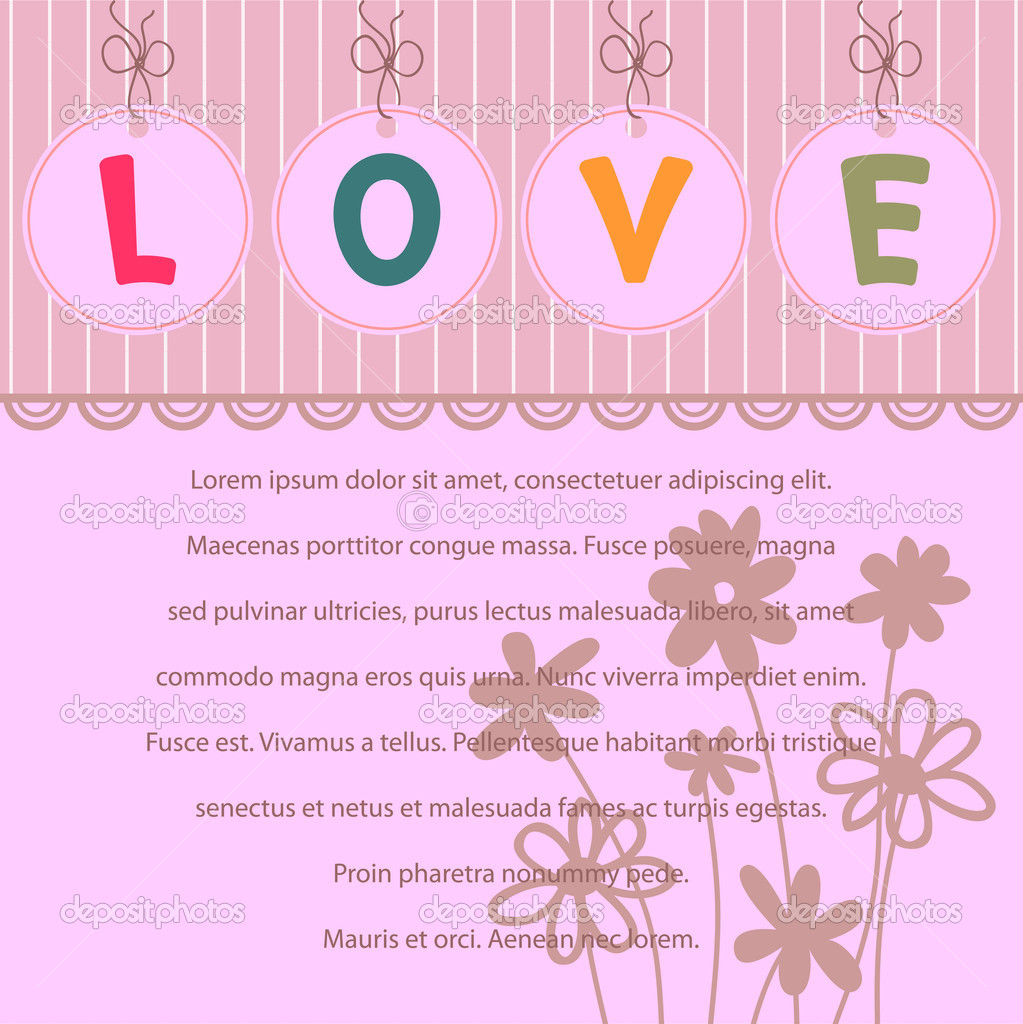 Love card design template Stock Vector by ©littlepaw 13122877