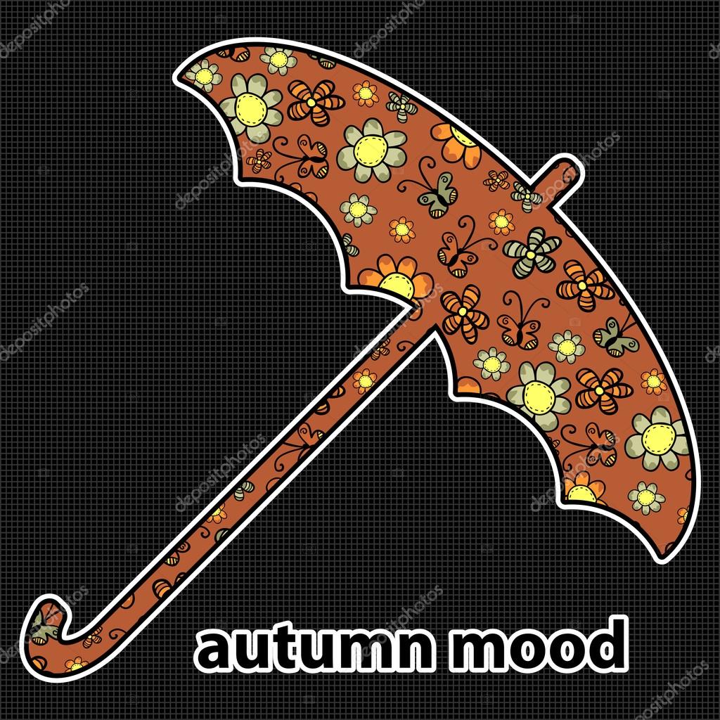 Illustration of umbrella with pattern Stock Vector Image by ©littlepaw ...