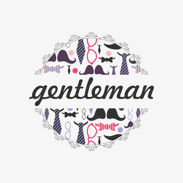 Card dandy style male fashion Stock Vector Image by ©littlepaw #23460846