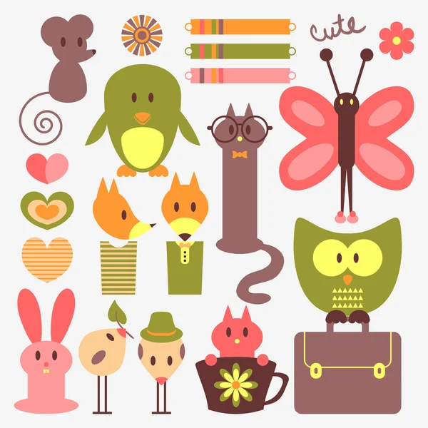 Cute babyish scrapbook elements Stock Vector Image by ©littlepaw #13722683