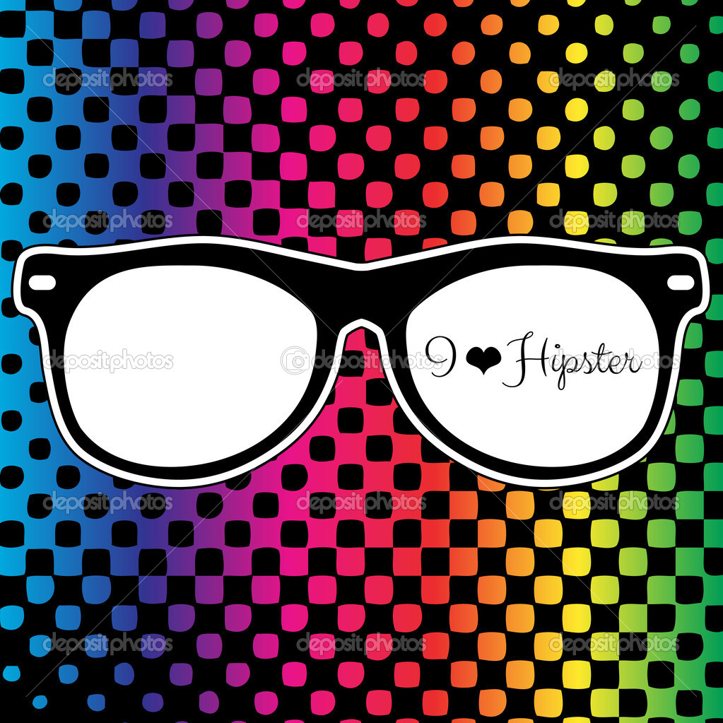 Glasses on abstract rainbow background Stock Vector Image by ©littlepaw ...
