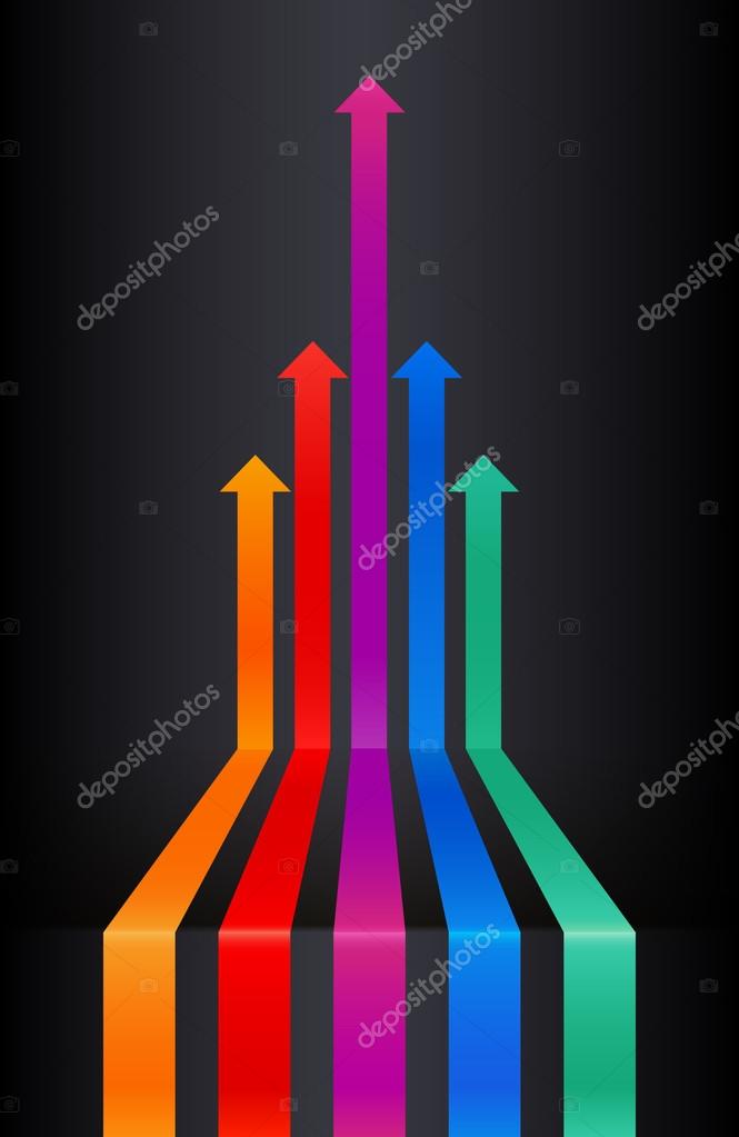 Perspective arrows Stock Vector Image by ©RoboLab #12561795