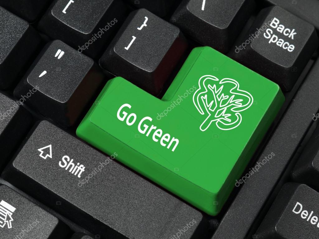 Go green key — Stock Photo © pryzmat #21571703