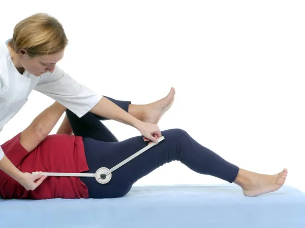 Measurement of hip joint internal rotation — Stock Photo © pryzmat ...