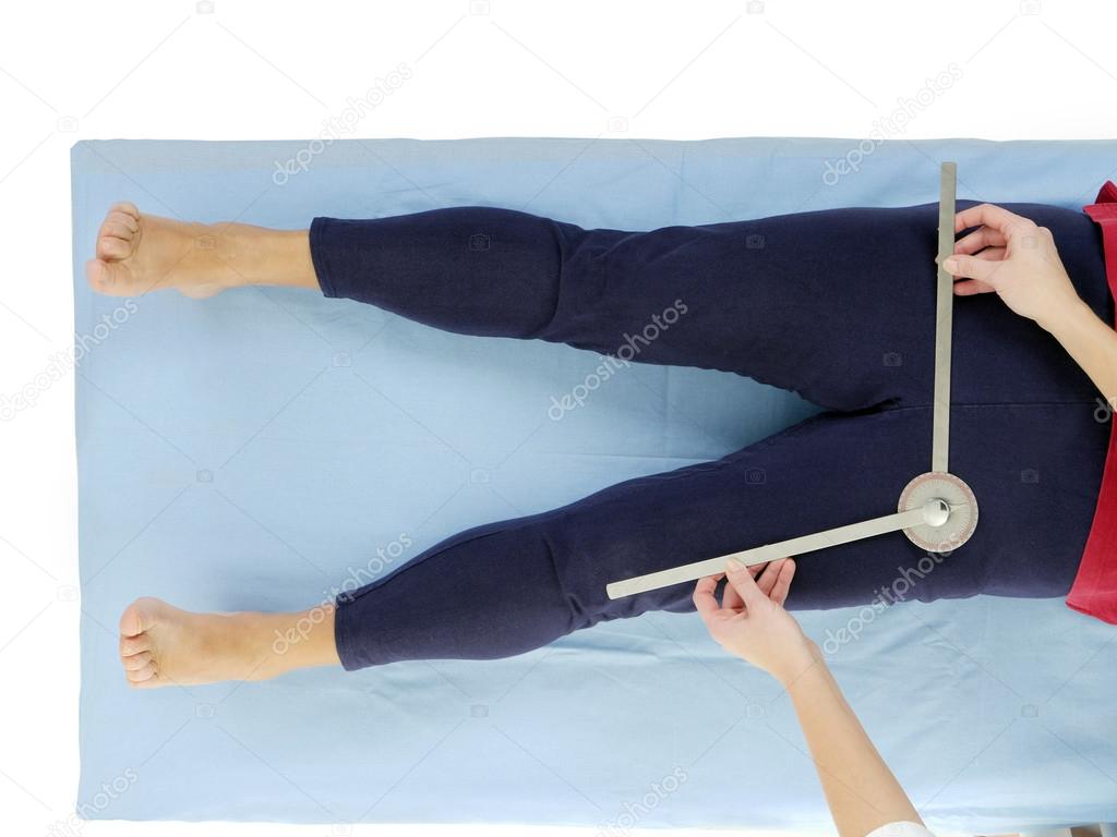 Measurement of hip joint abduction Stock Photo by ©pryzmat 38403831