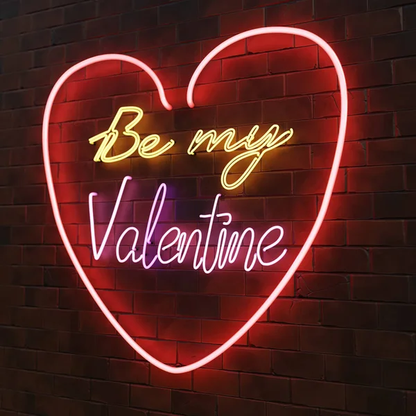 Neon valentine sign Stock Photos, Royalty Free Neon valentine sign ...