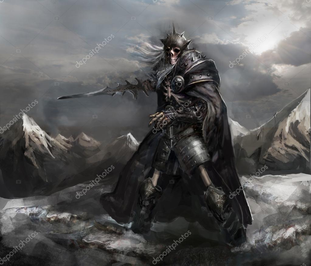 Skeleton knight — Stock Photo #38461691