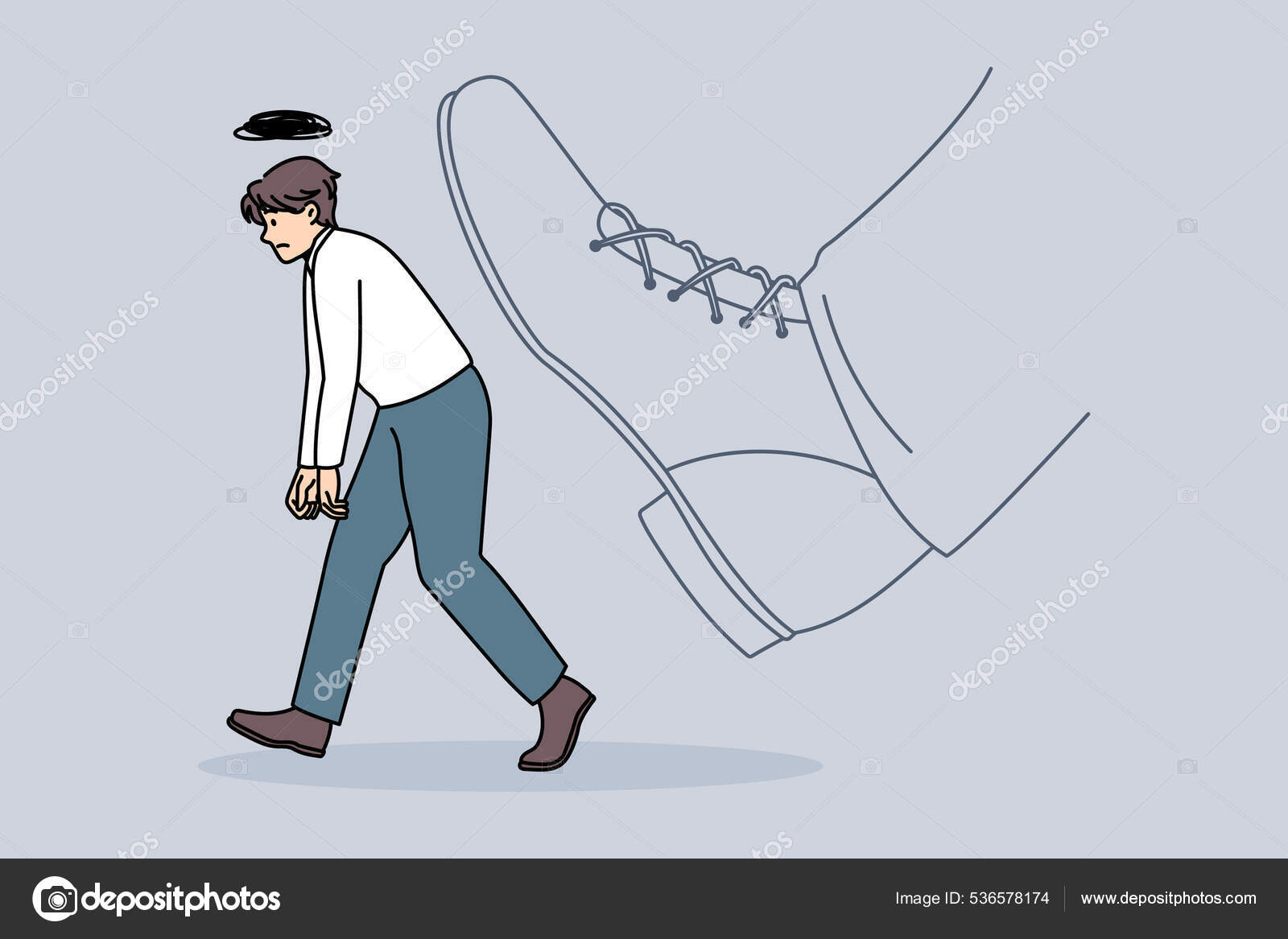 Being fired and kicked out concept. Stock Vector by ©little_prince ...