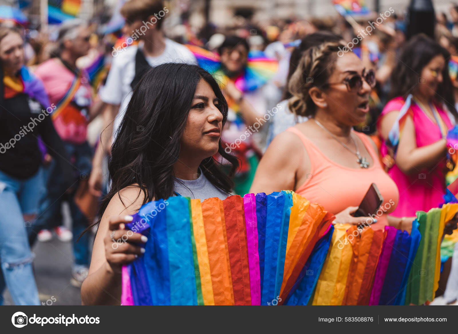 London 2022 Mexico Embassy Flags Banners Celebrating London Lgbtq Pride ...