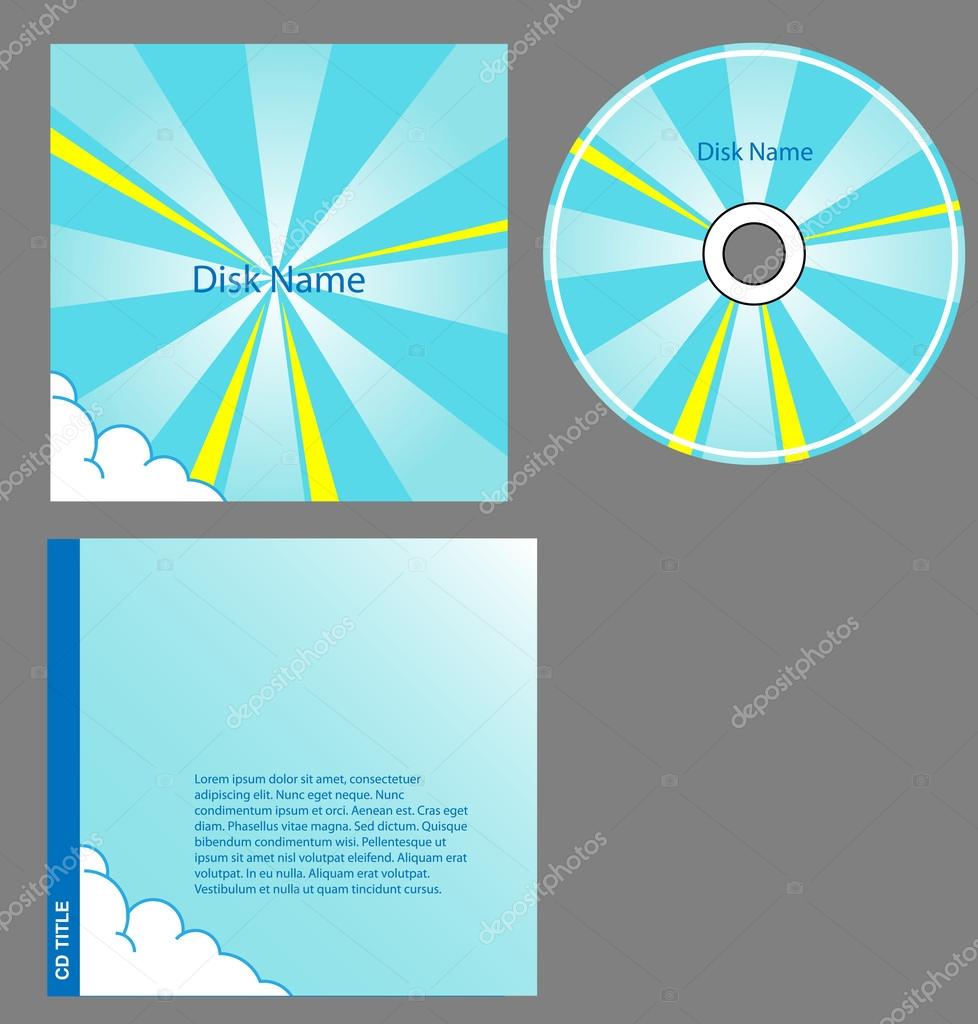 CD cover design with copy space, vector. Stock Vector by ©ps-42 37540261