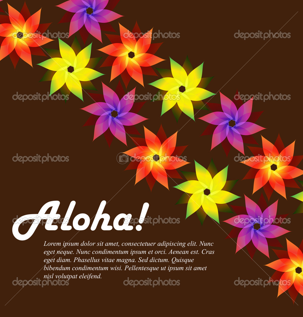 Vector colorful flowers background. Stock Vector Image by ©ps-42 #37540383