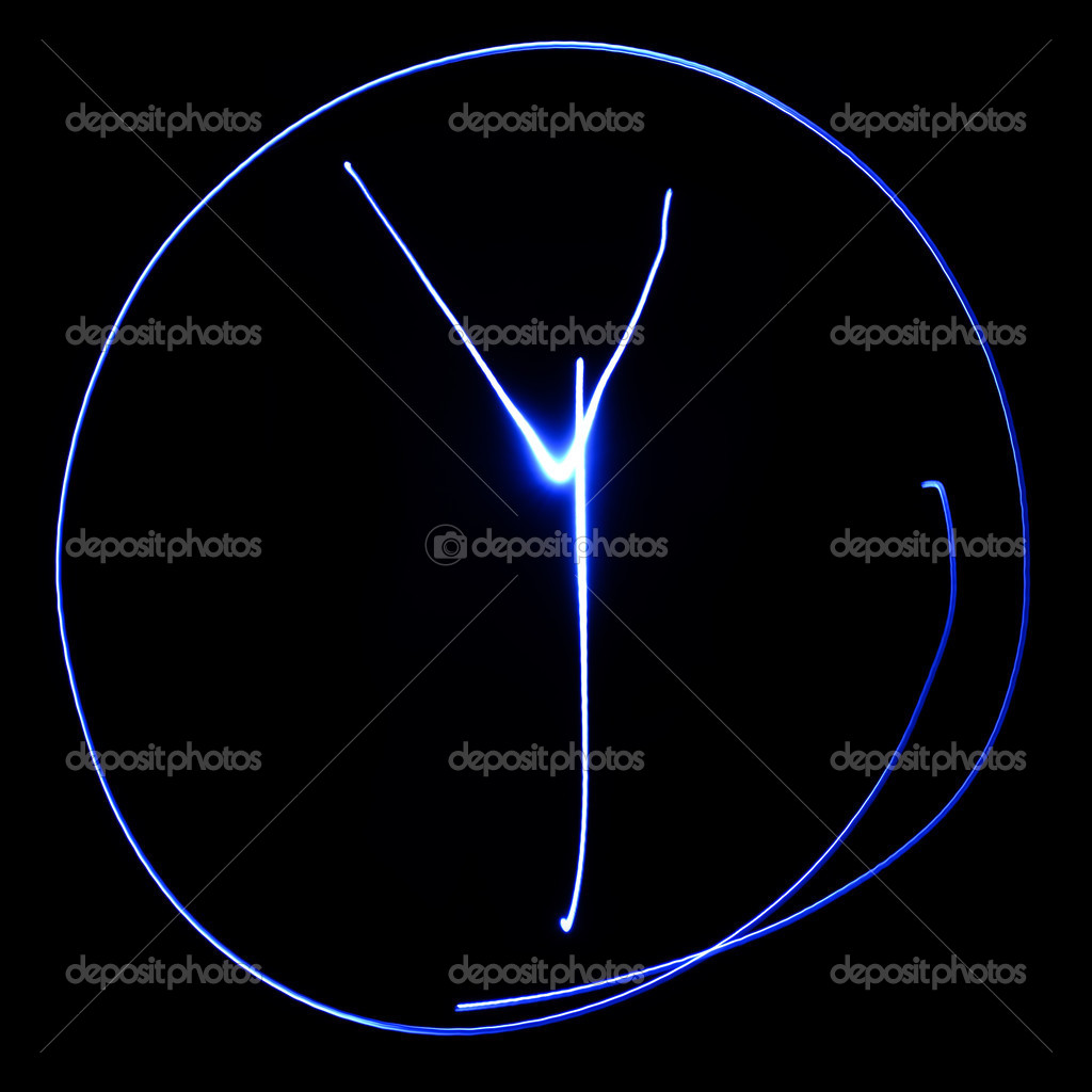 Wavy symbol. Laser light alphabet. Symbol "Y". Stock Photo by ©ps-42 ...