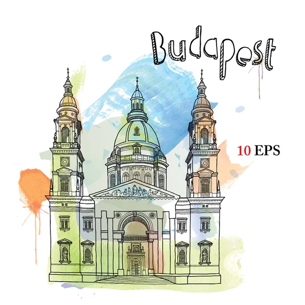 Vector illustration of Budapest — Stock Vector © galinapremiere #37861353