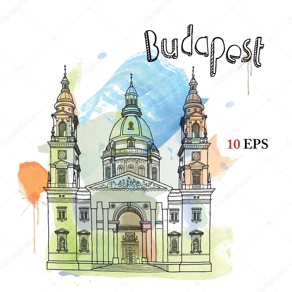 Vector illustration of Budapest — Stock Vector © galinapremiere #37861353