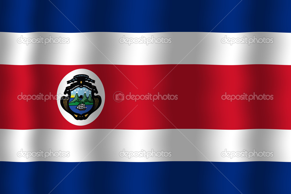 Waving Costa Rica Flag — Stock Photo © PromesaStudio #41729415