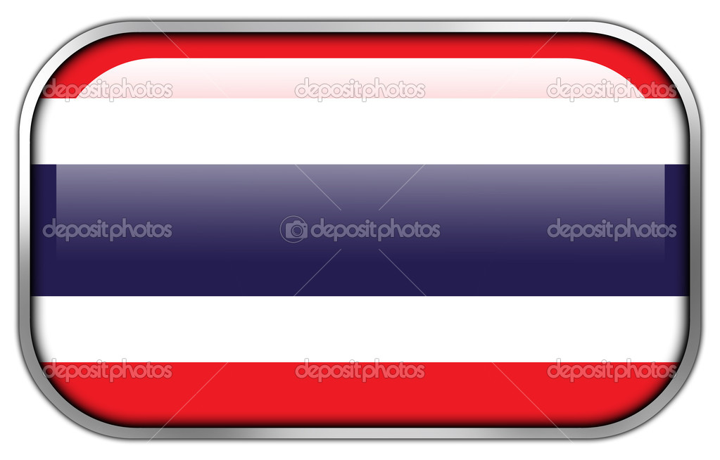 Thailand Flag rectangle glossy button — Stock Photo © PromesaStudio ...