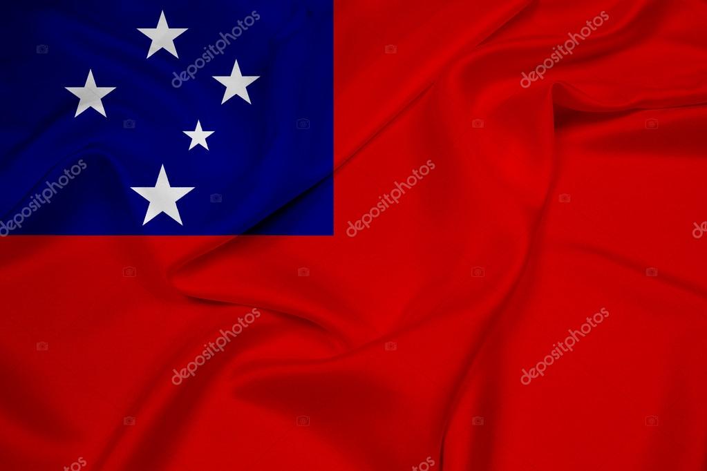 ondeando la bandera de Samoa 2023