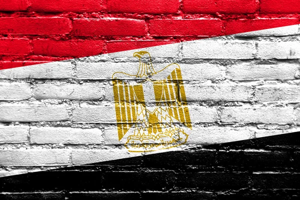 Egypt Flag painted on brick wall - Stock Image - Everypixel