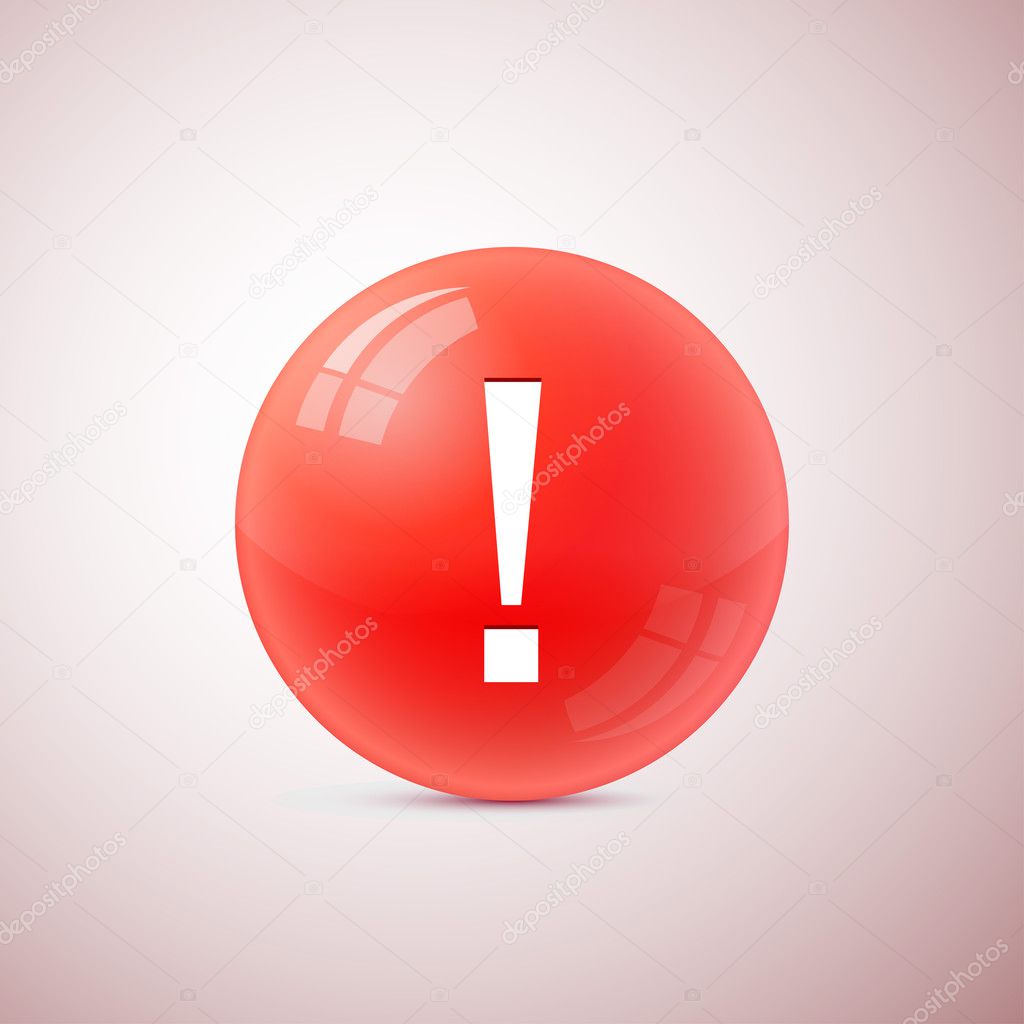 Símbolo do ponto de exclamação Vetor de stock de ©dimgroshev 35924225