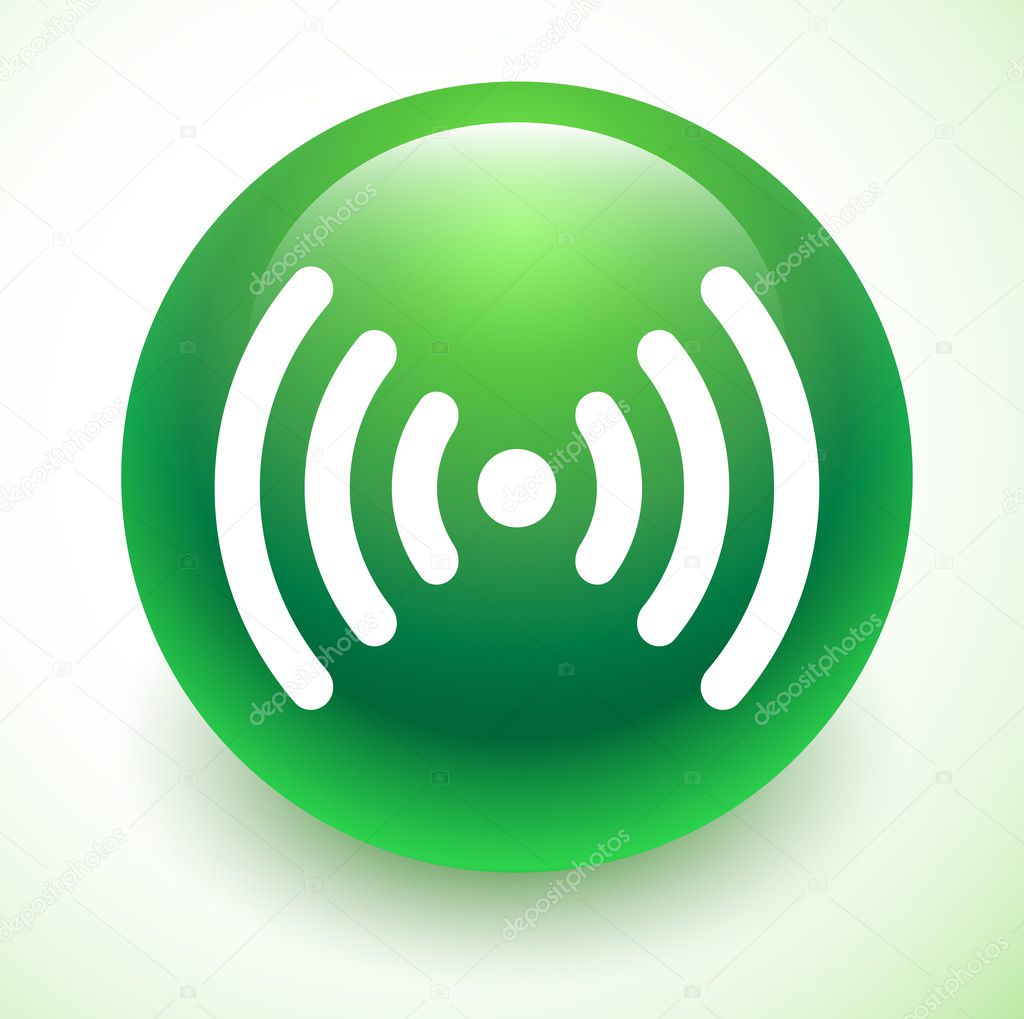 Green wifi icon Stock Vector Image by ©dimgroshev #35925347