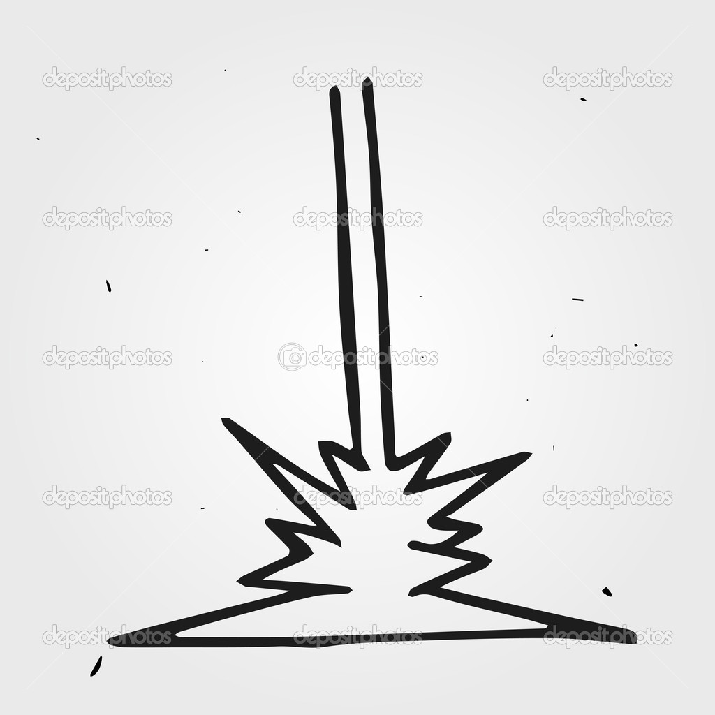 Explosión dibujada a mano Vector de stock #36587283 de ©dimgroshev