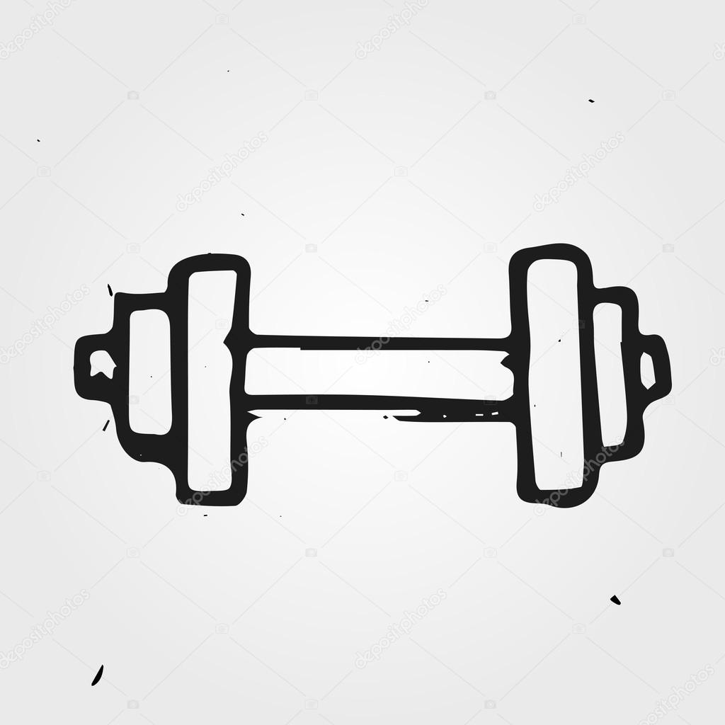 Cartoon dumbbell — Stock Vector © dimgroshev #36587289 Cartoon dumbbell — Stock Vector © dimgroshev #36587289