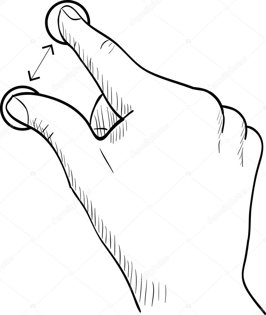 Pinch to zoom — Stock Vector © dimgroshev #36587563