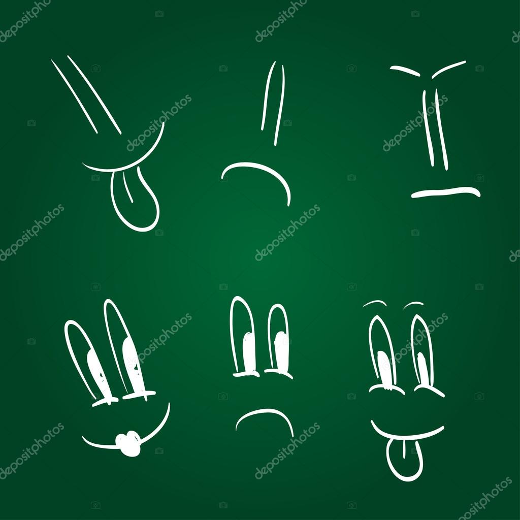 Collection of Hand-drawn smiles Stock Vector Image by ©dimgroshev #37812649