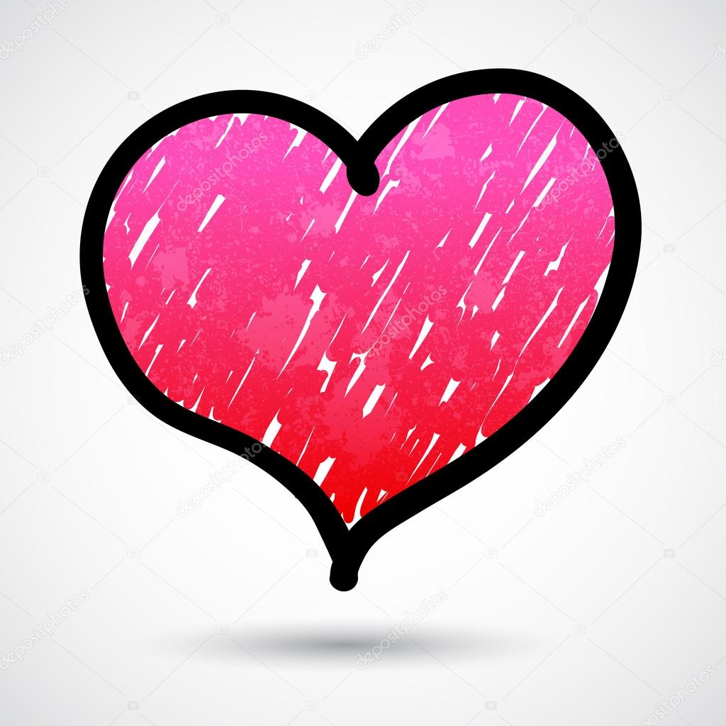 Dibujo de un corazón Stock Vector by ©W1nDkh 17663431