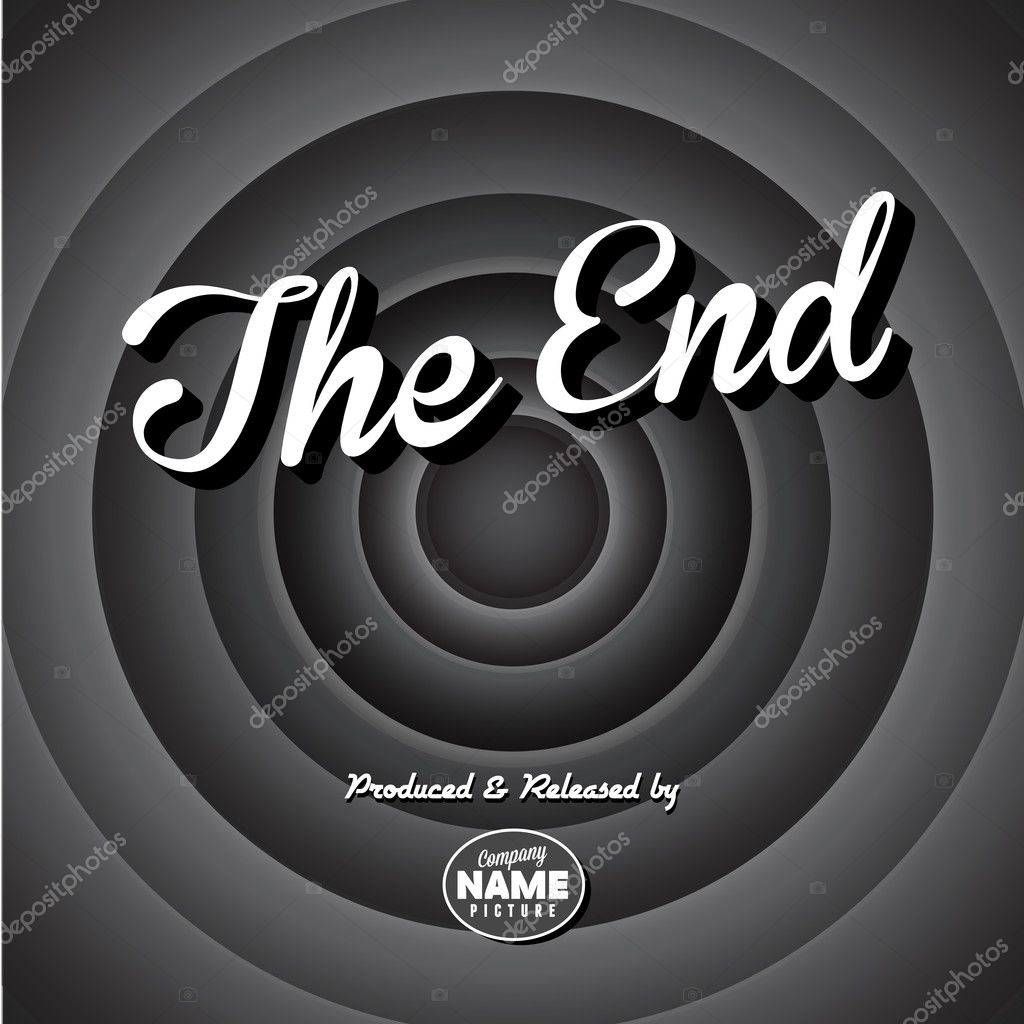 Écran de fin de film - Vecteur modifiable EPS10 Stock Vector by ©W1nDkh ...