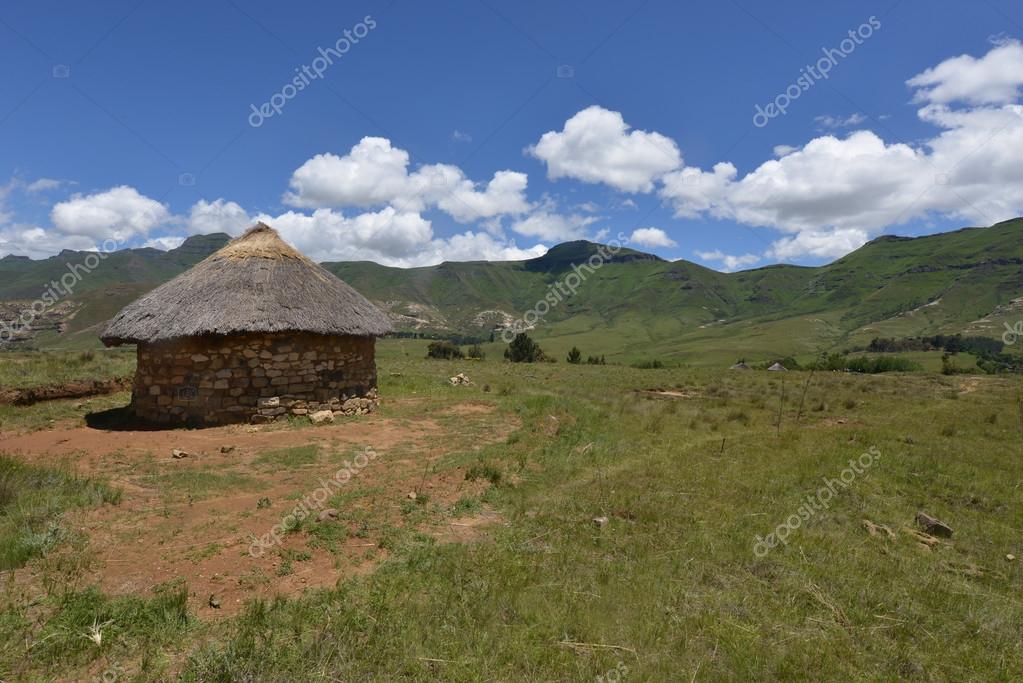 Hut in the Lesotho Landscape — Stock Photo © demerzel21 #40574983