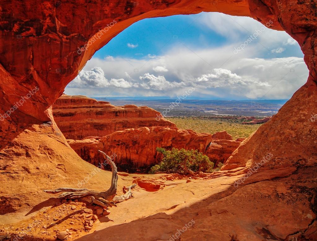 Partition Arch at Arches National Park — Stock Photo © demerzel21 #40921717