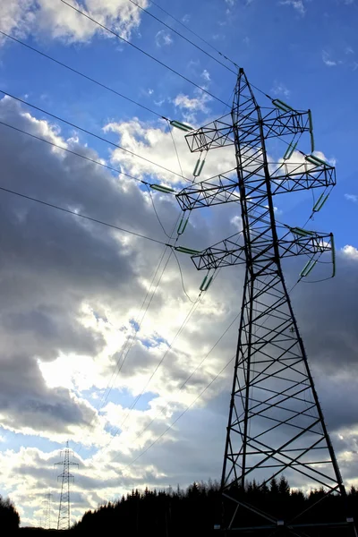 Mast electrical power line — Stock Photo © Kingan77 #52793503