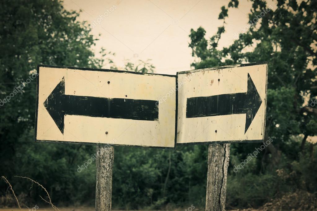 Two ways separate traffic sign. — Stock Photo © pitnu #26018635