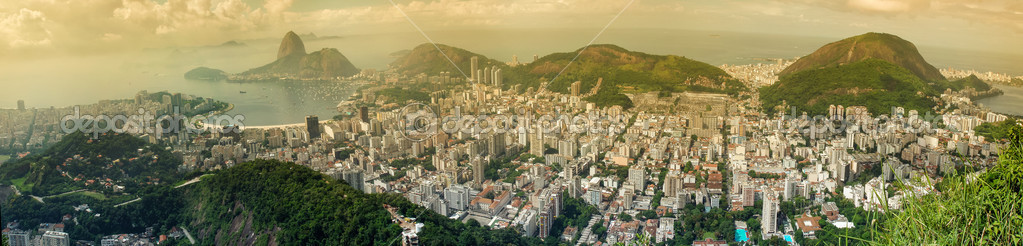 Panoramic view of Rio citycsape — Stock Photo © GoranJakus #48518501