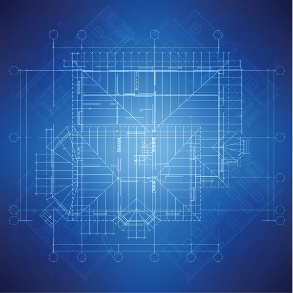 Architectural background. Plan of the house Stock Vector Image by ...